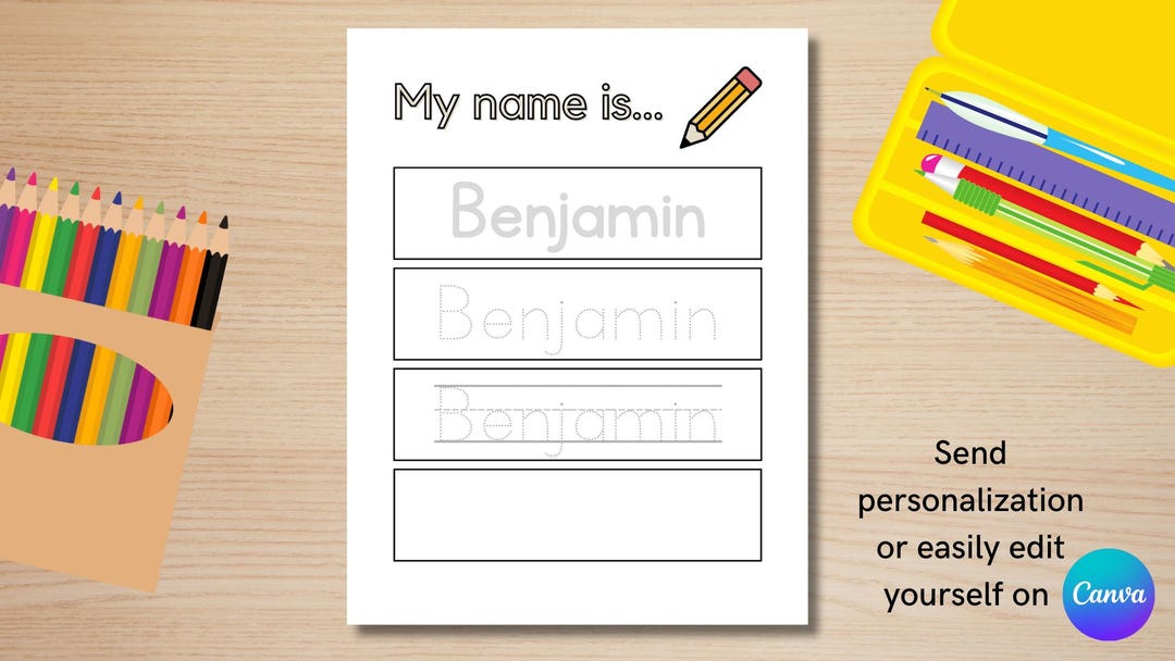 My Name is … Name Trace Worksheet for Preschool Prek TK Kindergarten ...