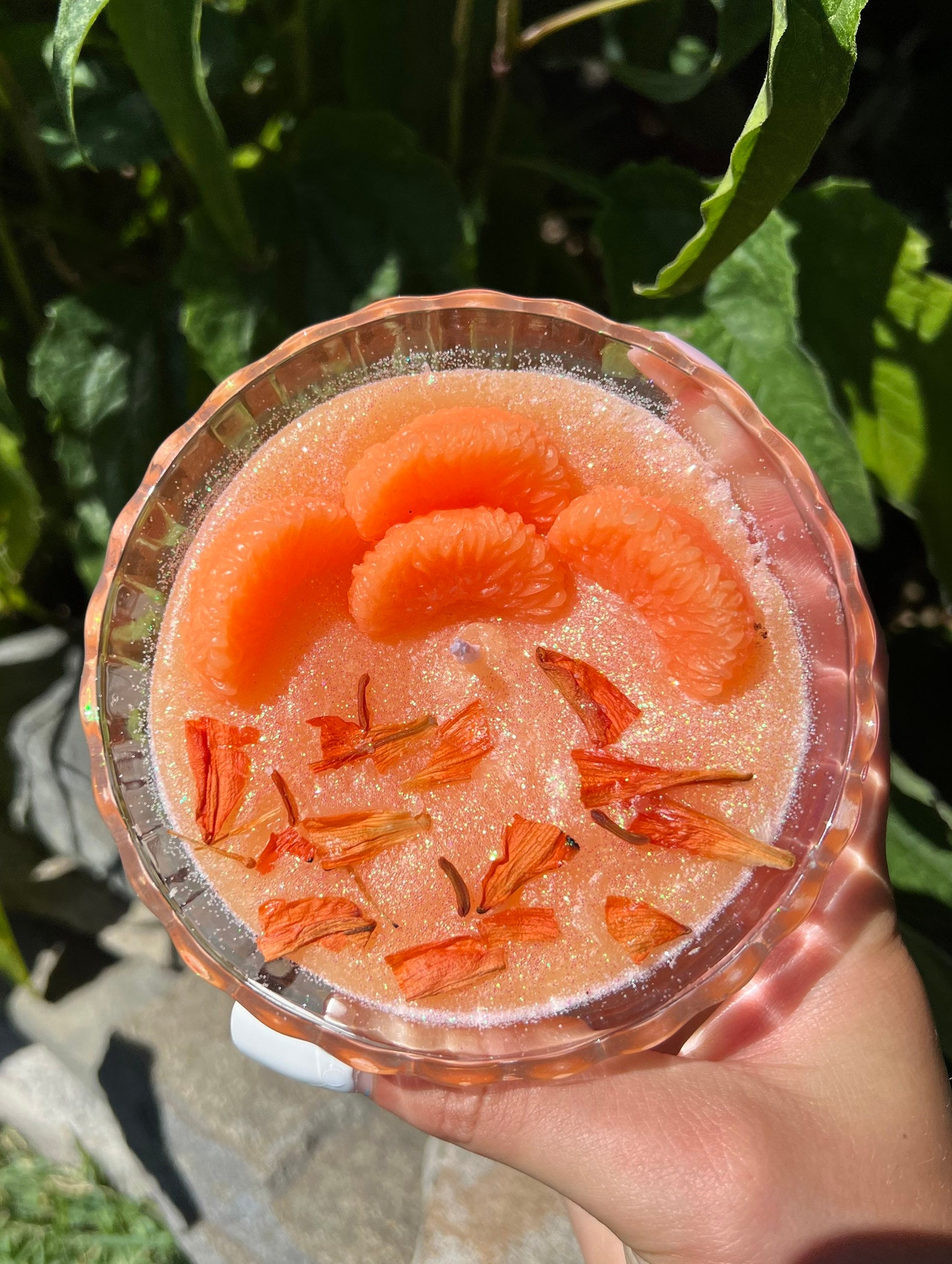 ORANGE BLOSSOM CANDLE// Fruit Candle// Girly Candle// Wax Orange Slices ...