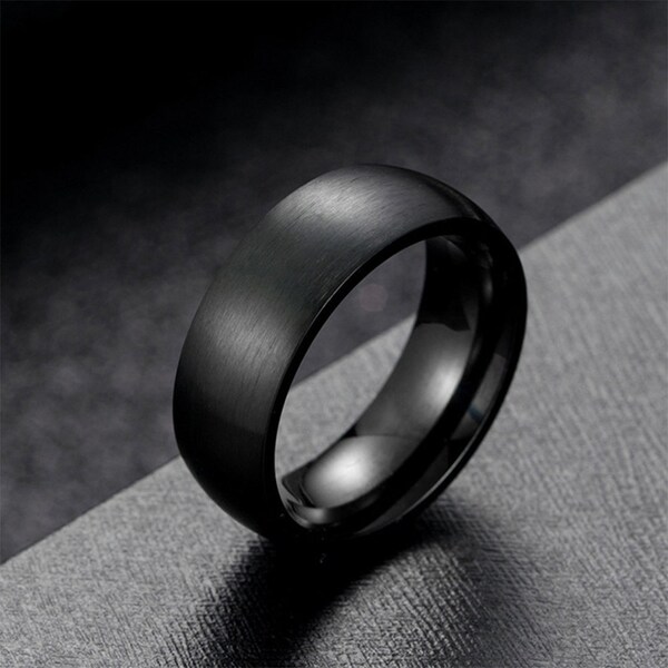 Black Metal Ring - Etsy