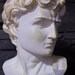 David Bust Handmade Handpainted Gold - Etsy
