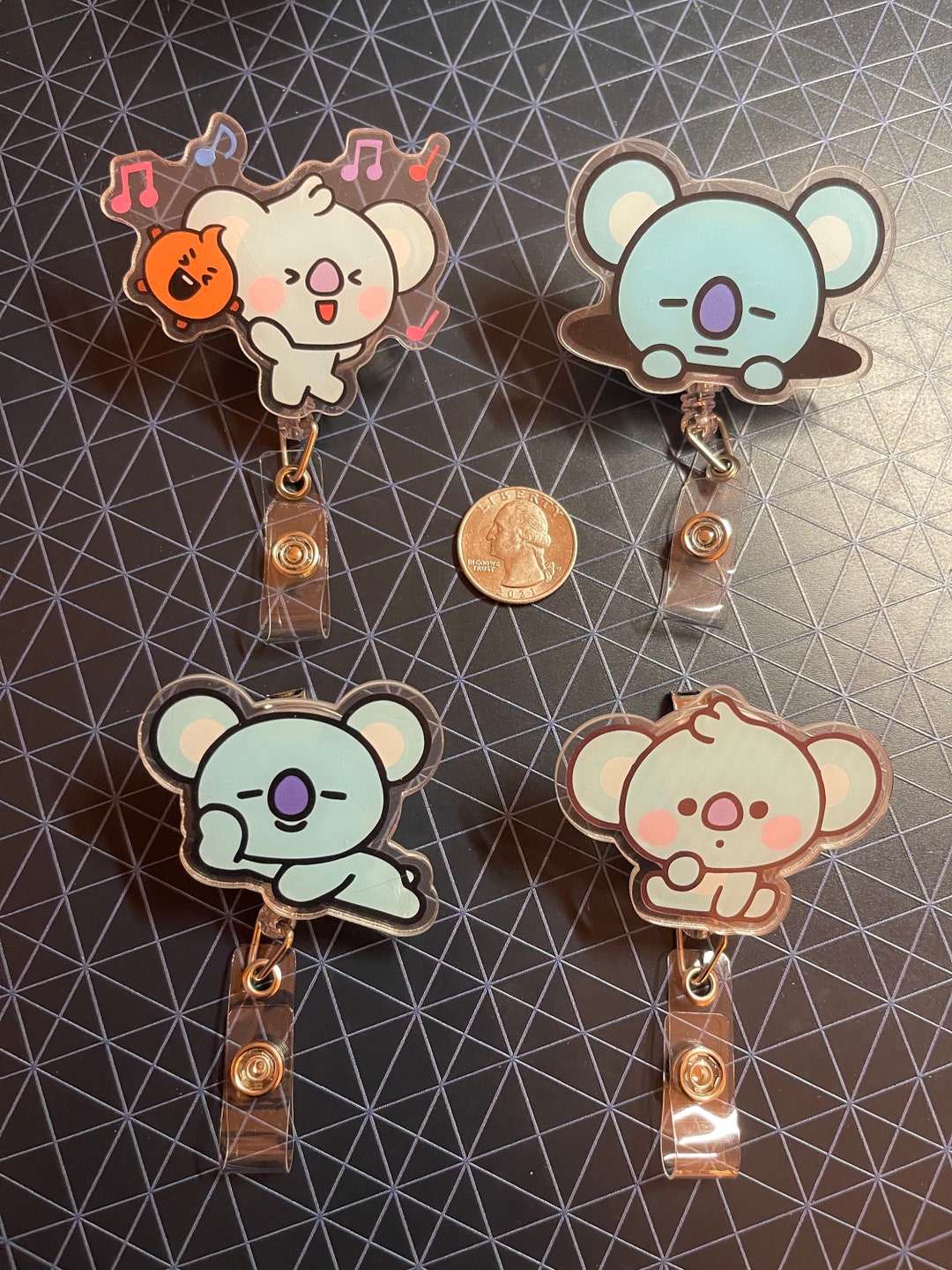 Koya /BT21 Badge Reel - Etsy