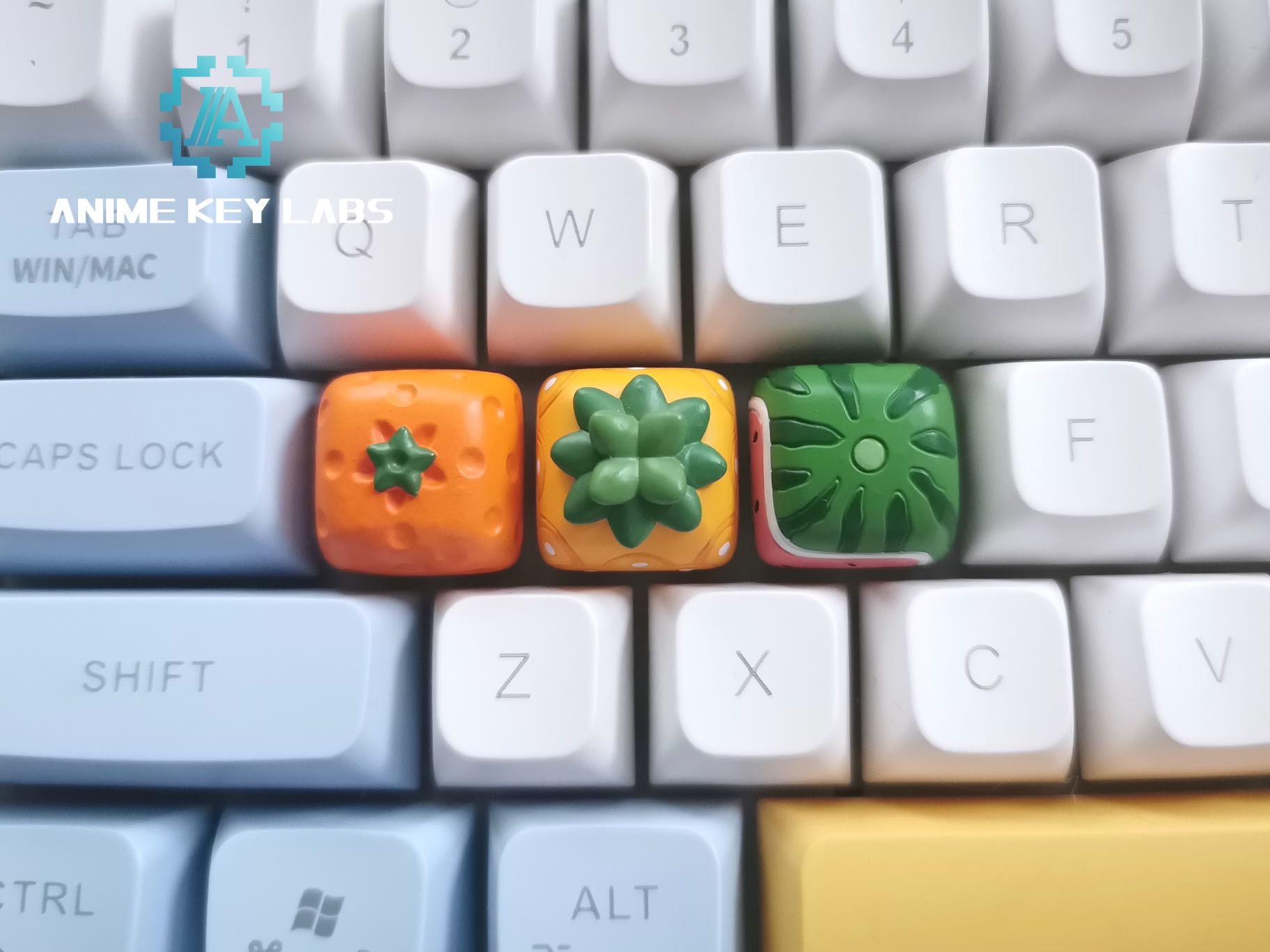 Artisan Fruit watermelon/orange/pineapple Resin Keycap - Etsy