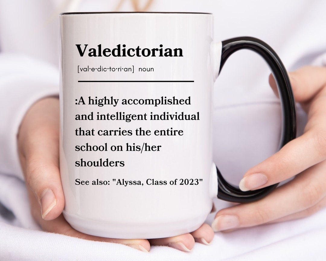 Personalized Valedictorian Mug Valedictorian Gift Custom Valedictorian ...