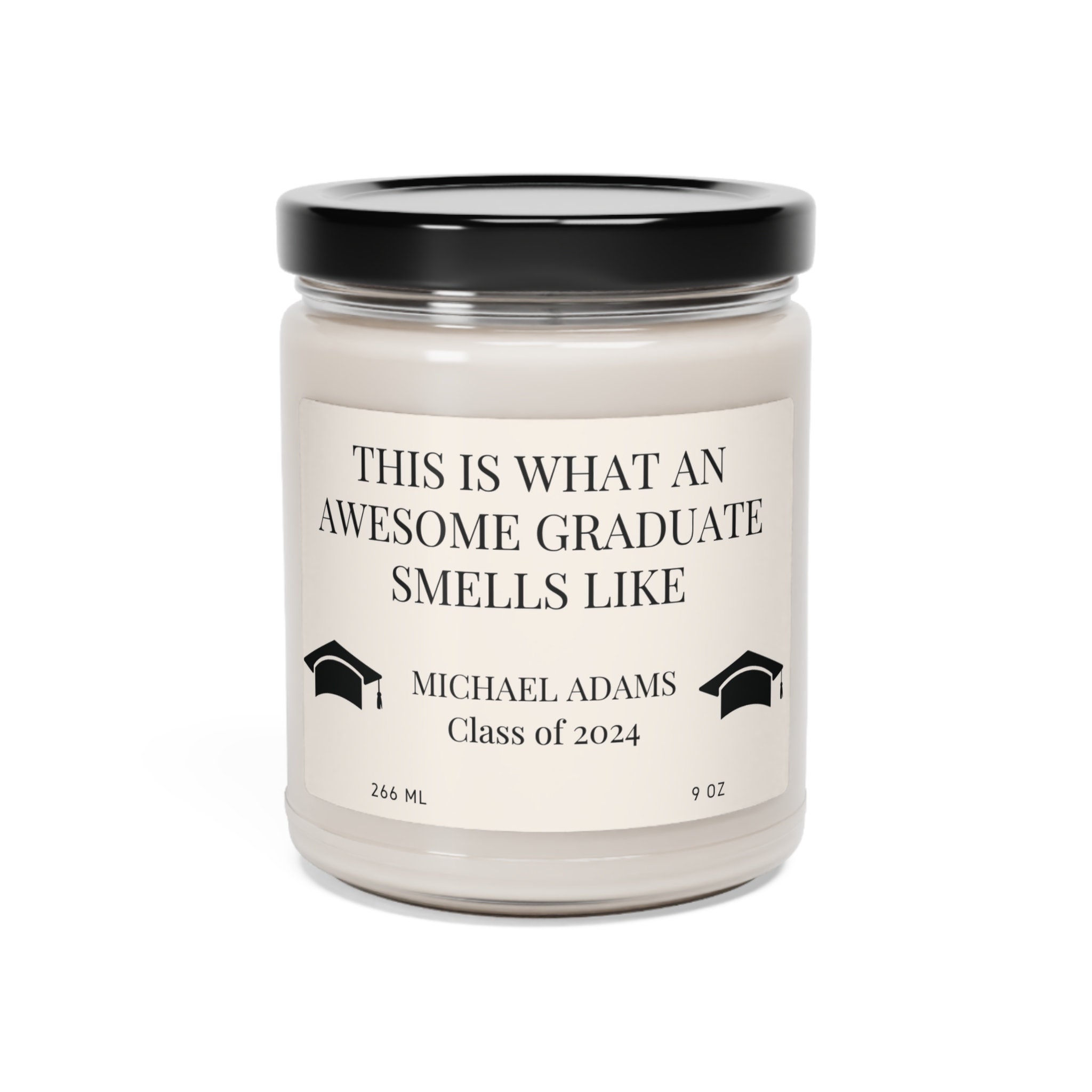 Graduation Candle Personalized Class of 2024 Candle Custom Graduation ...