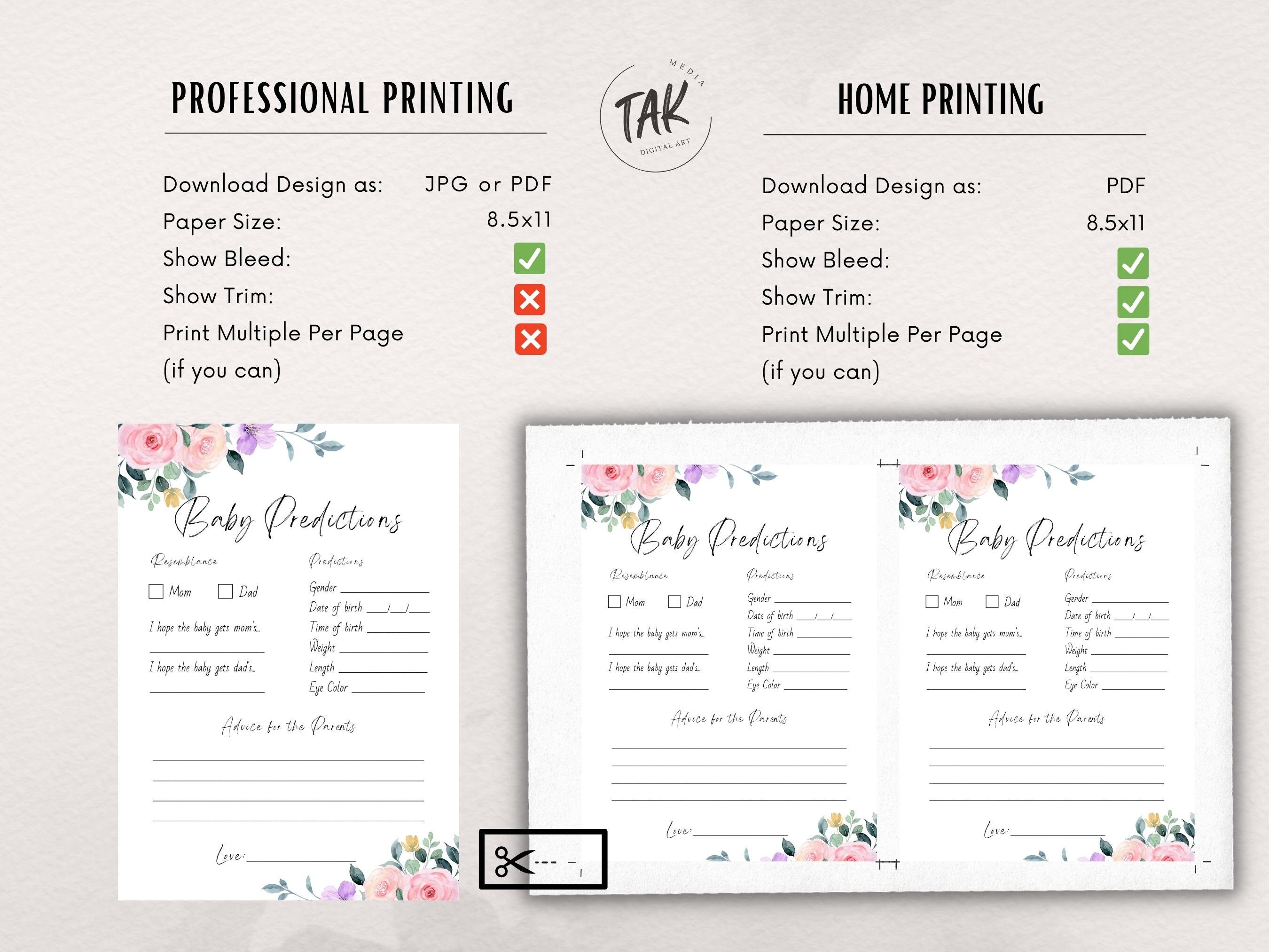 Baby Shower Games Watercolor Flowers Printable Baby Shower - Etsy