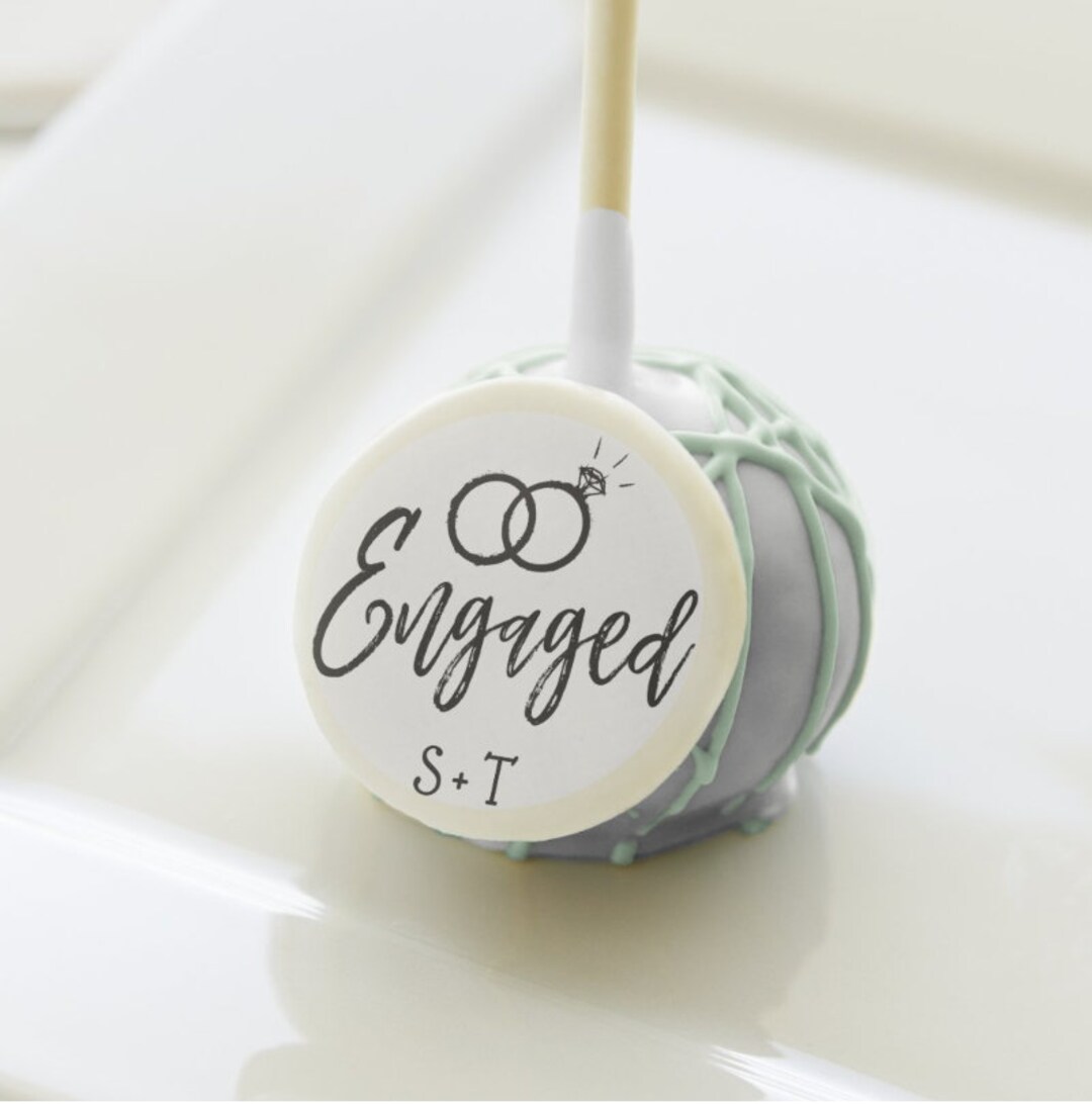 Custom Engagement Cake Pops, Custom Party Favors, Custom Wedding ...