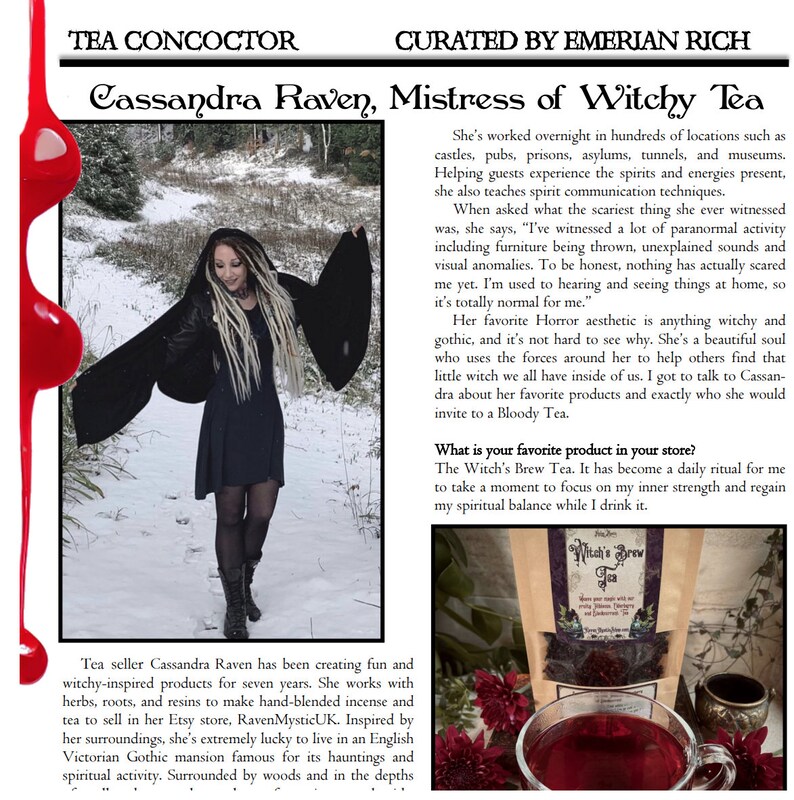 Horror Curated: Bloody Tea - Etsy