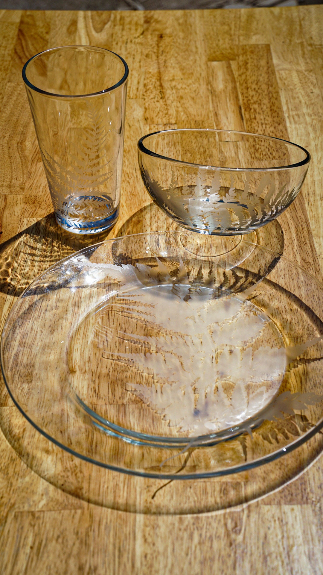 Set of Fern Dishes Cottage Core Fern Plate Fern Cup Fern Bowl Set of ...