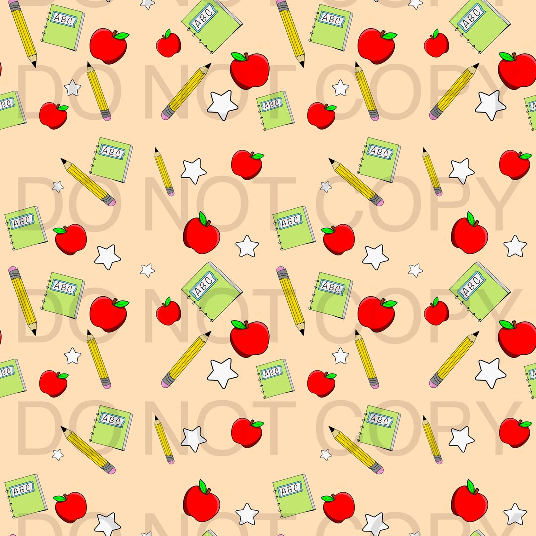 Back to School Seamless Pattern - Etsy