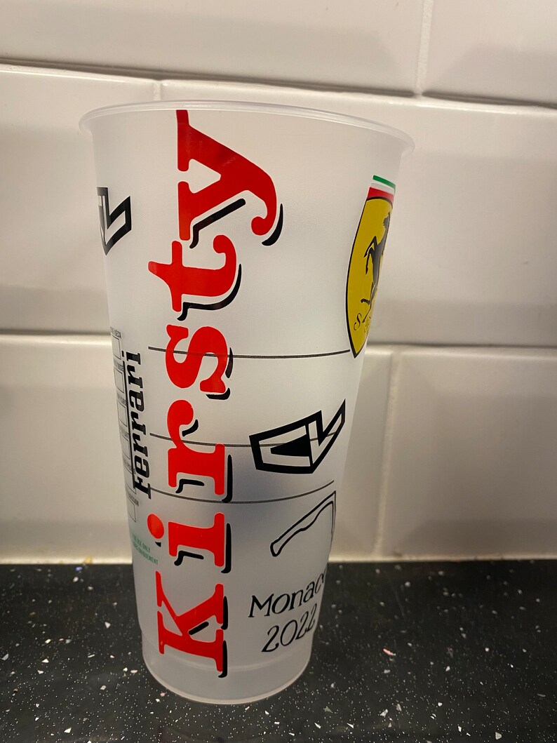 Personalised F1 Charles Leclerc Ferrari Starbucks Cup 24 Oz. - Etsy