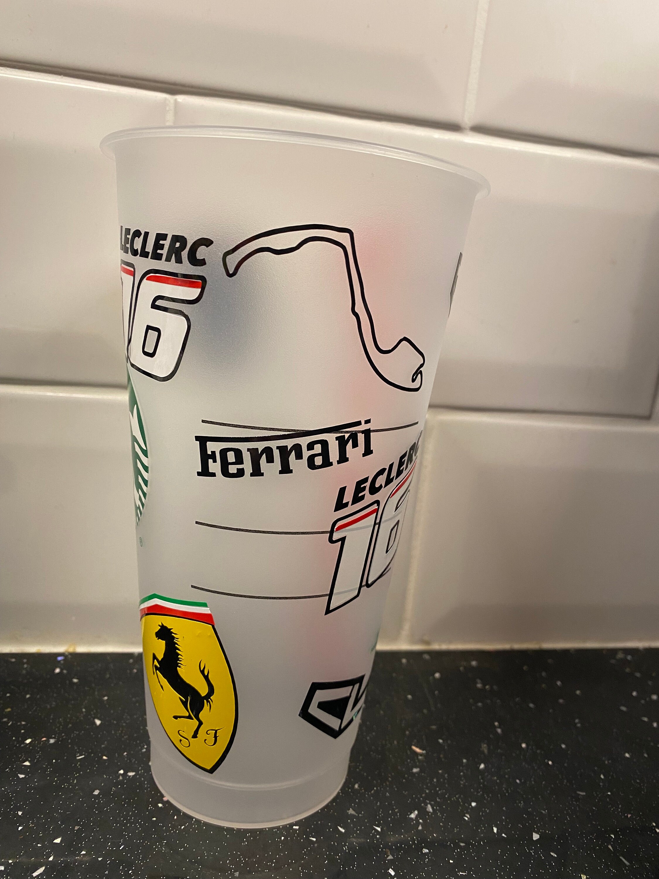 Personalised F1 Charles Leclerc Ferrari Starbucks Cup 24 Oz. - Etsy UK