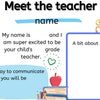 Back to School Bus Classroom Poster Teacher Sign Substitute Information ...