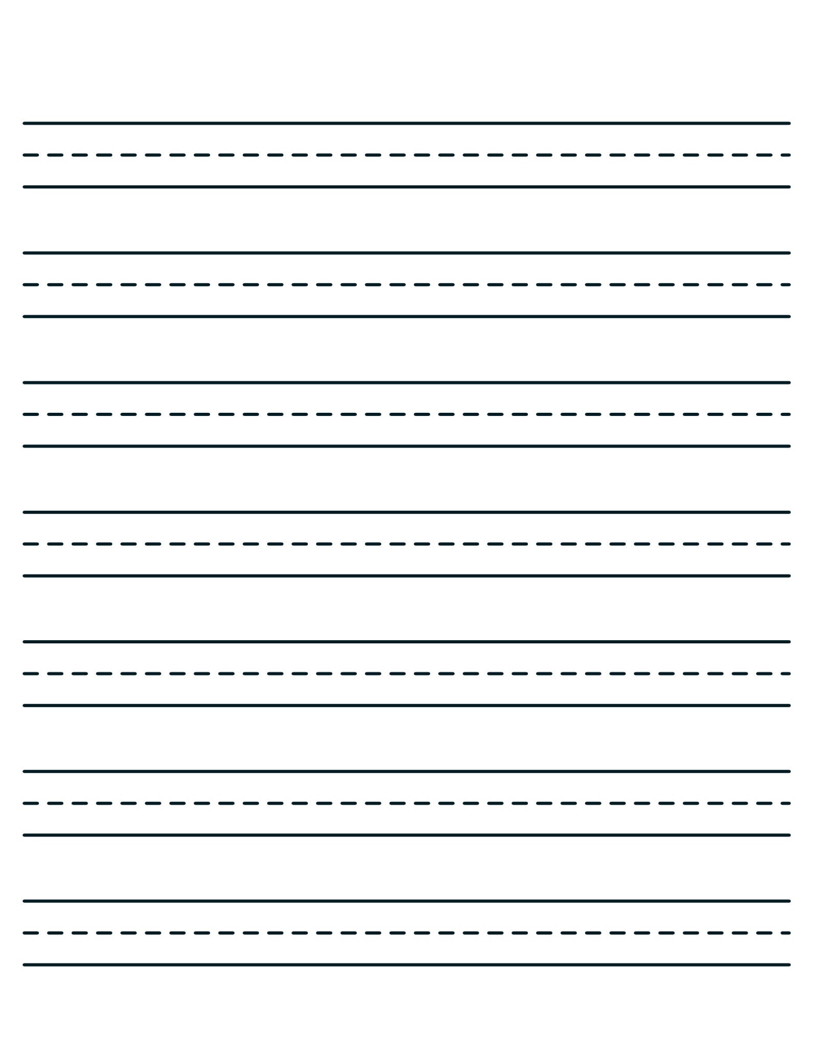 Handwriting Practice Paper for Kids-dotted Lines for Early Writers - Etsy