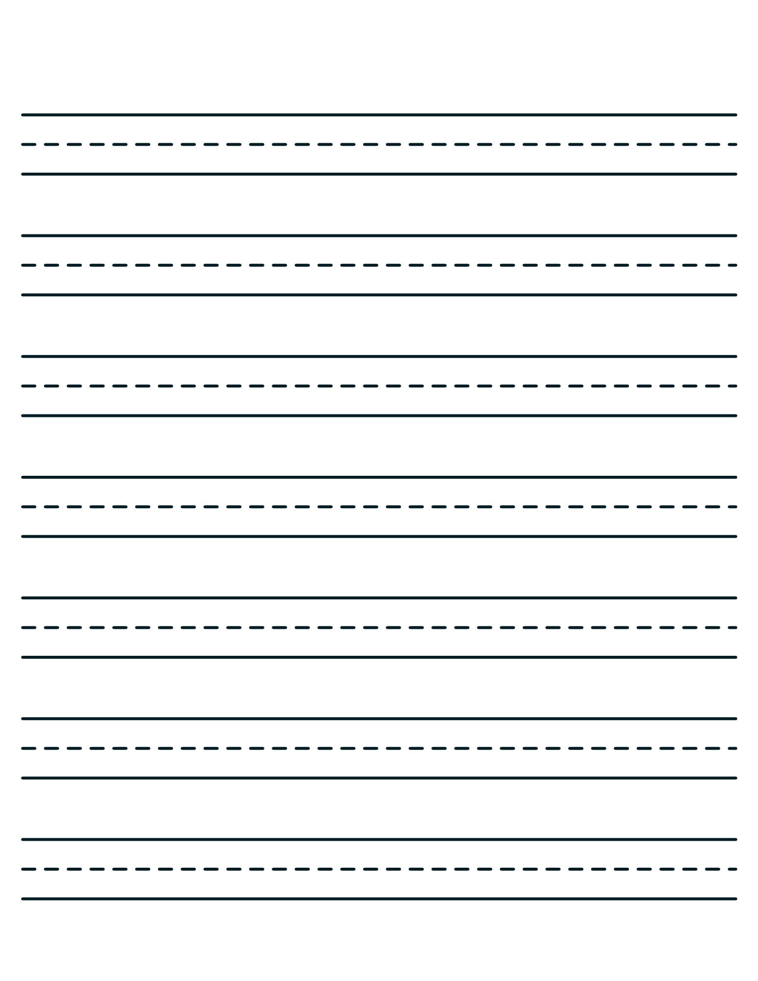 Handwriting Practice Paper for Kids-dotted Lines for Early Writers - Etsy