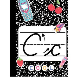 Cursive Alphabet Composition Notebook Style - Etsy