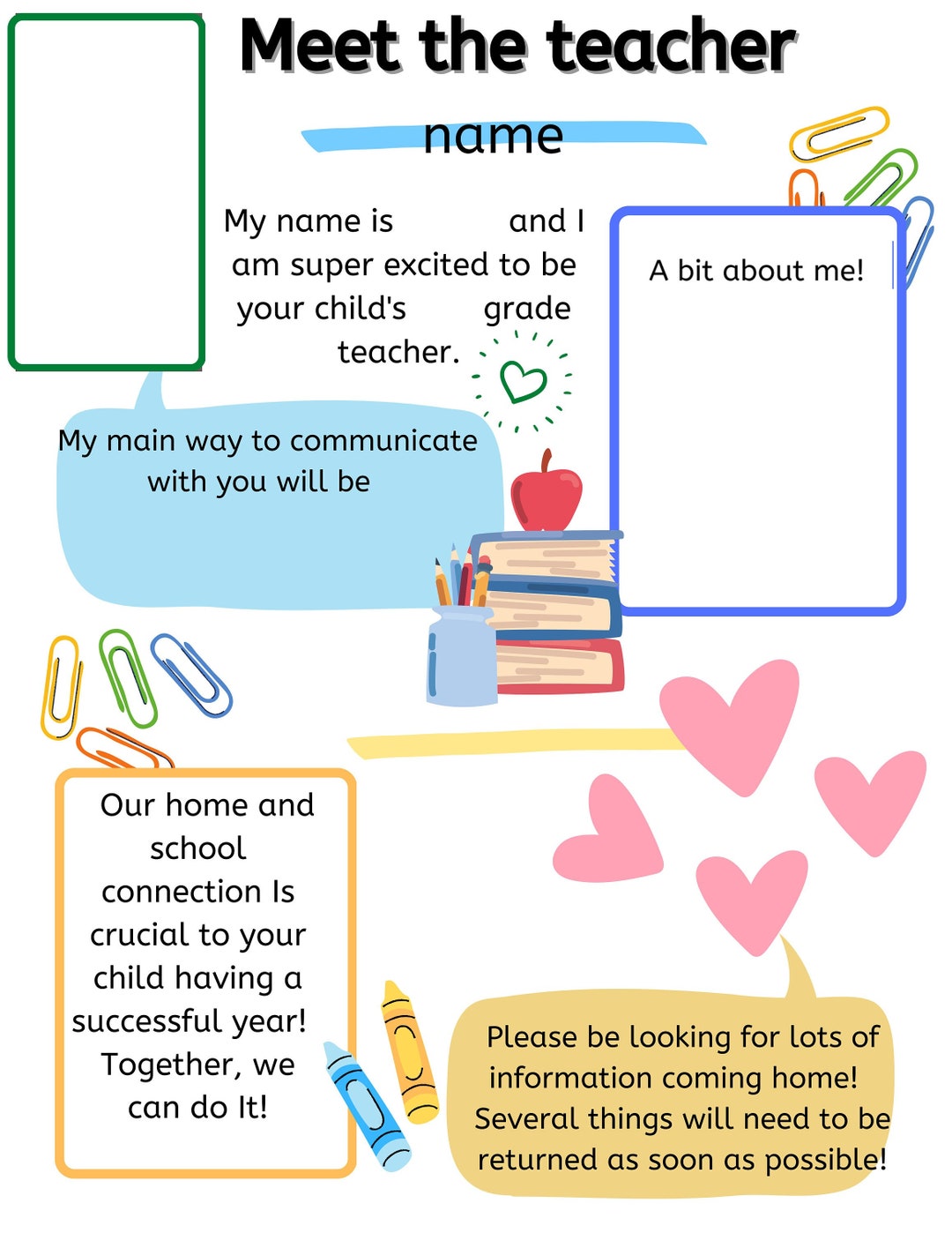 Meet the Teacher - Etsy