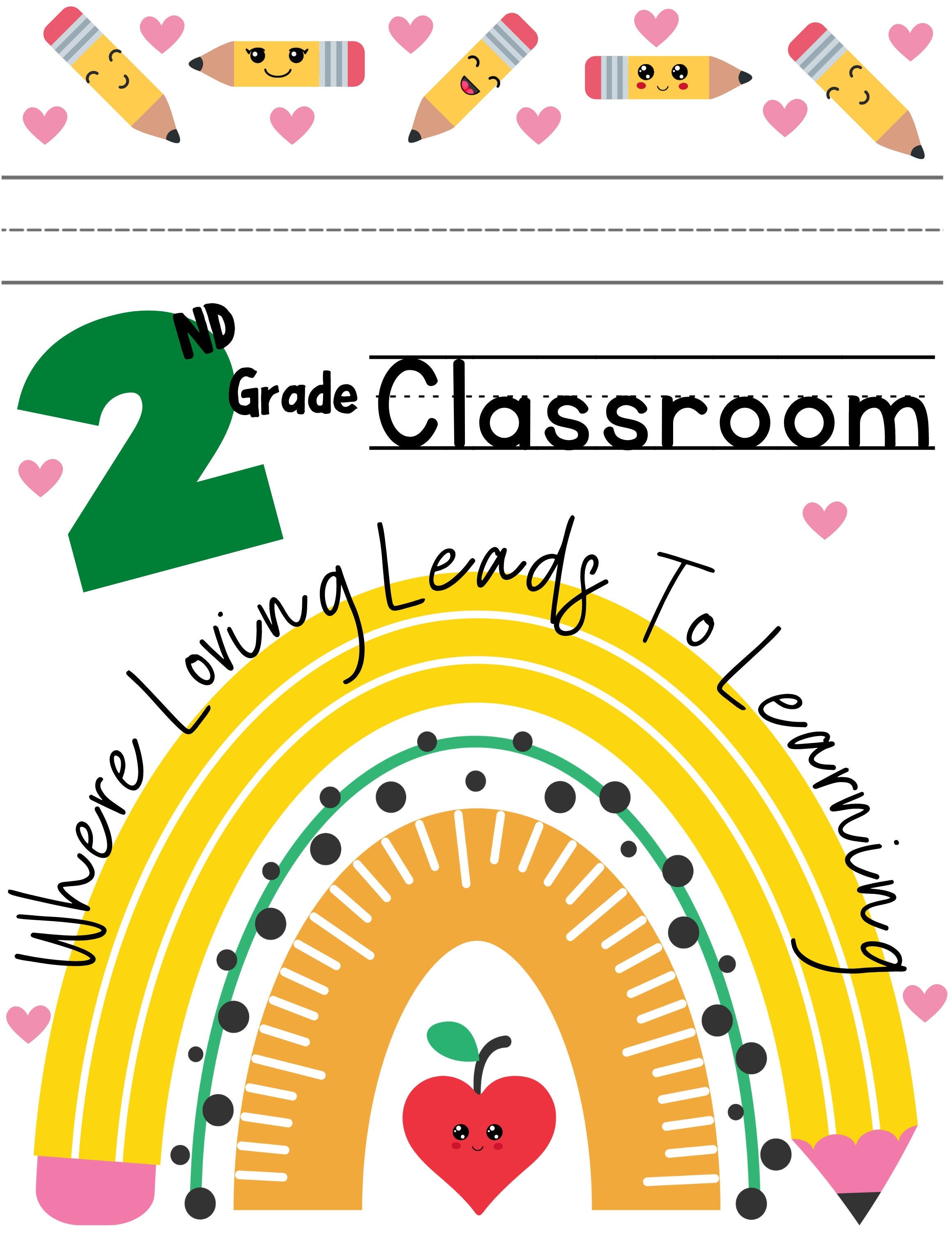 2nd Grade Classroom Sign Teacher Decor Classroom Community Welcome - Etsy