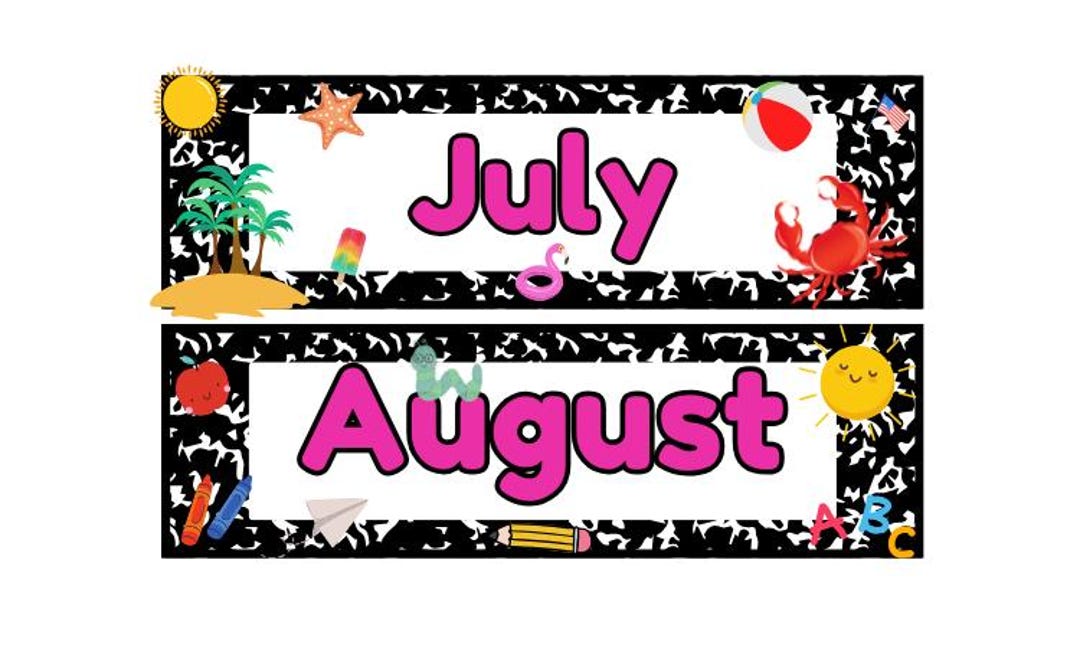 Printable Composition Notebook Calendar Pieces for Pocket Chart - Etsy