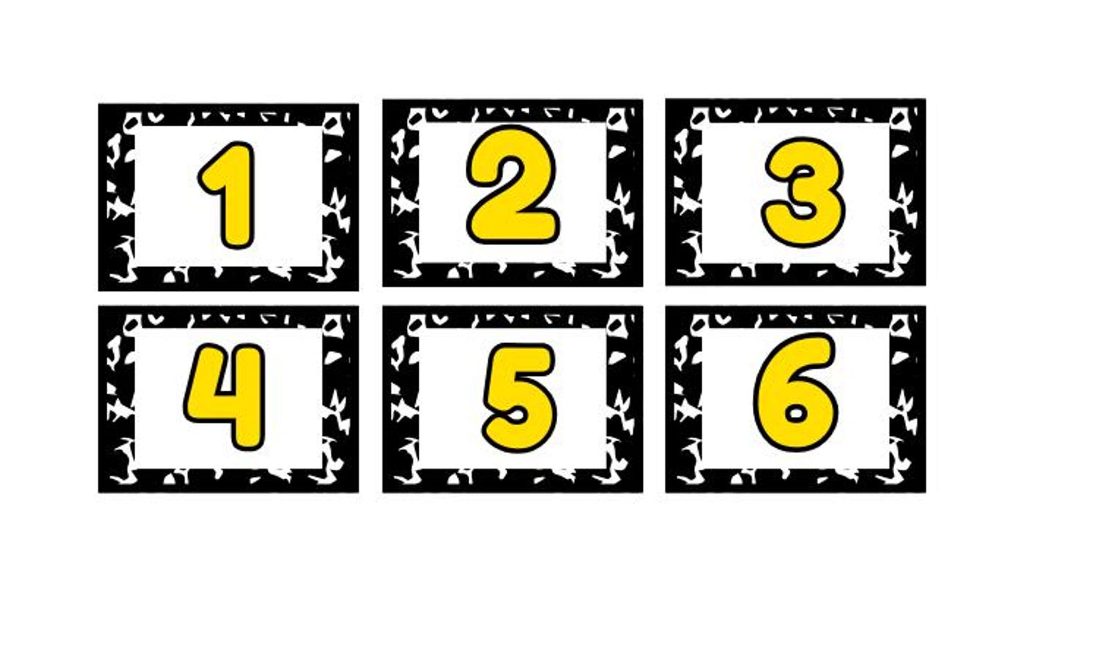 Printable Composition Notebook Style Calendar Pieces for Pocket Chart ...