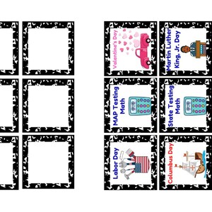 Printable Composition Notebook Calendar Pieces for Pocket Chart - Etsy