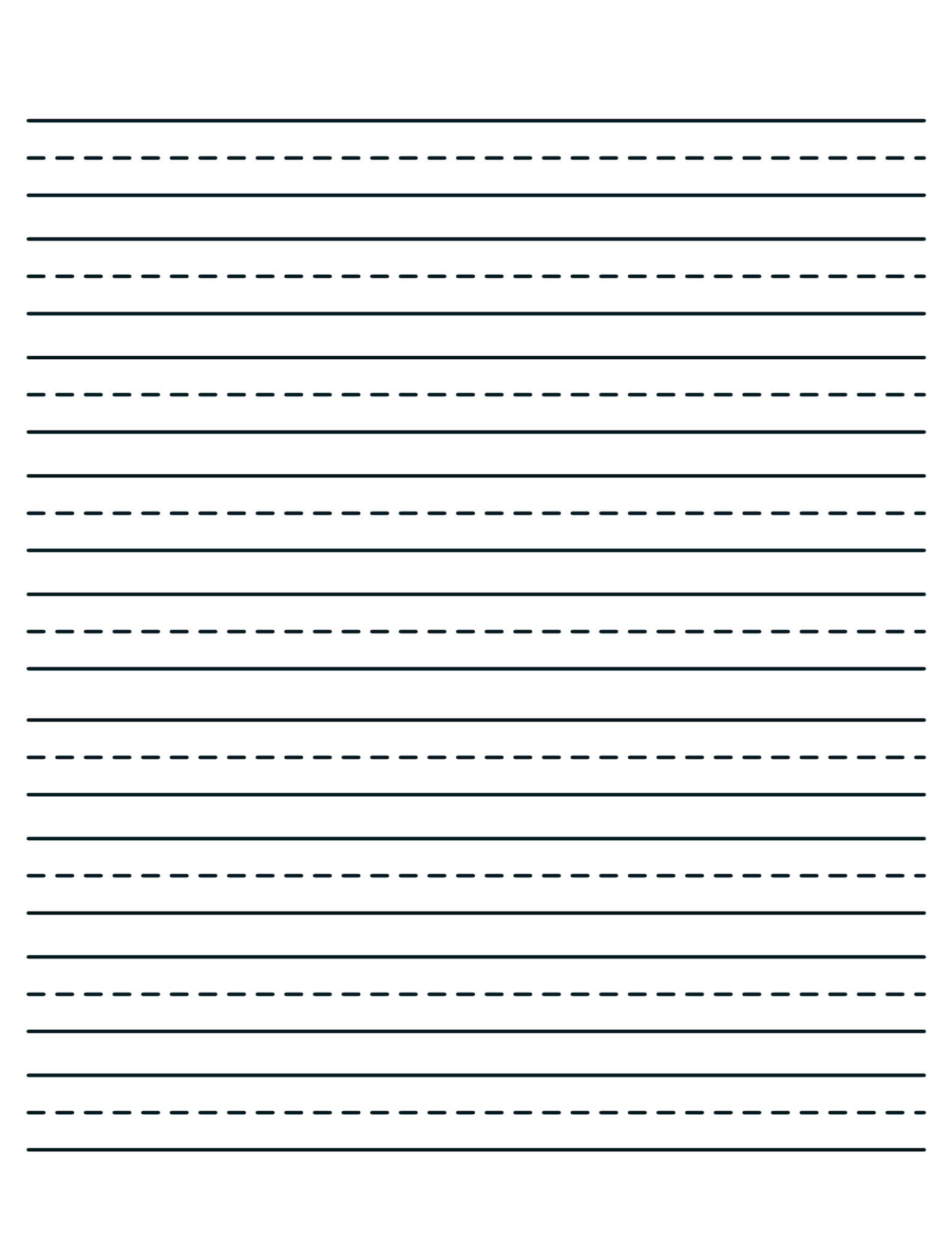 Handwriting Practice Paper for Kids-dotted Lines for Early Writers - Etsy