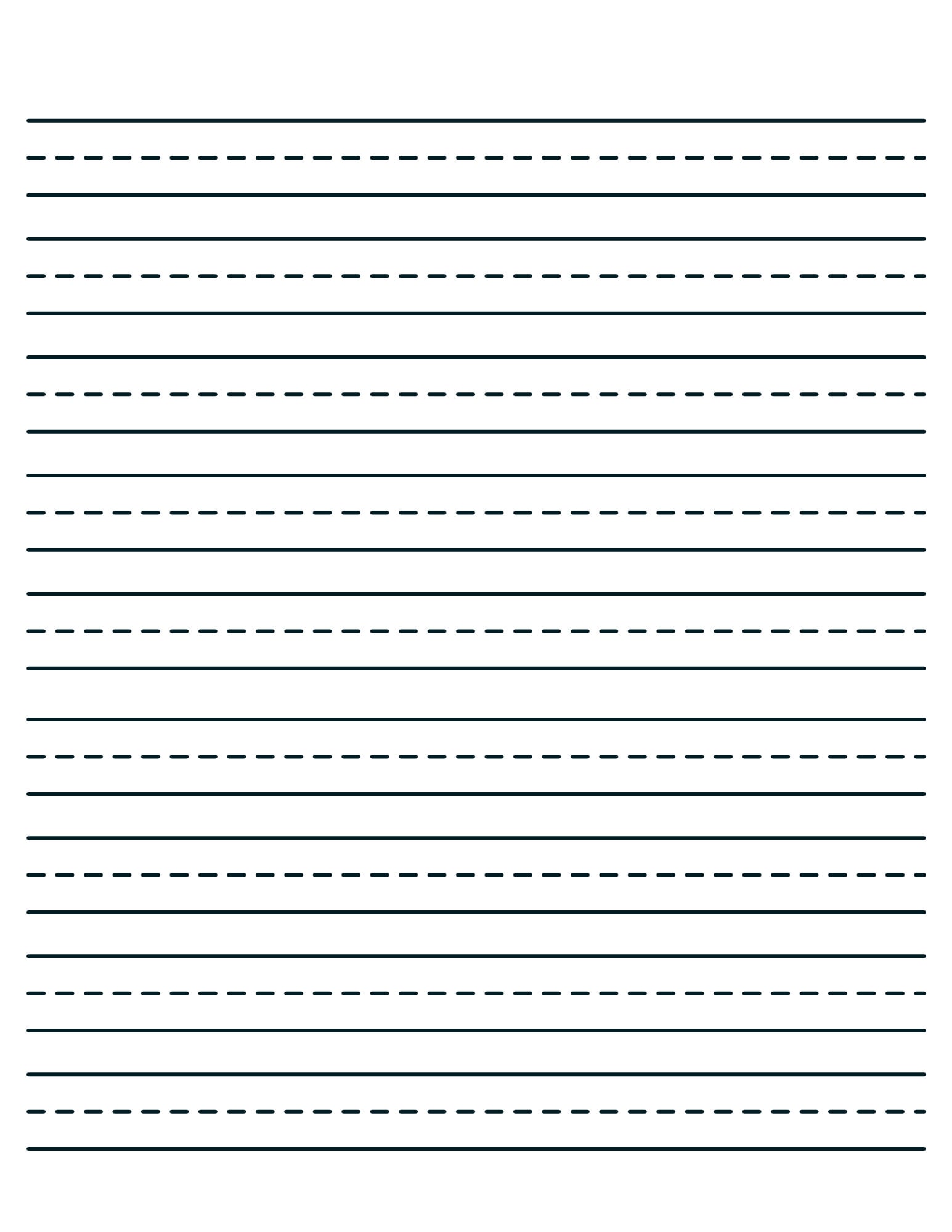 Handwriting Practice Paper for Kids-dotted Lines for Early Writers - Etsy