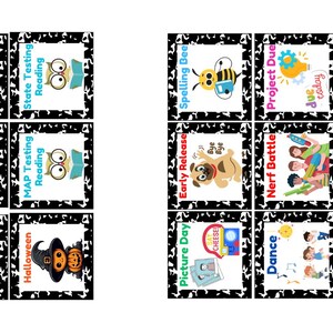 Printable Composition Notebook Calendar Pieces for Pocket Chart - Etsy