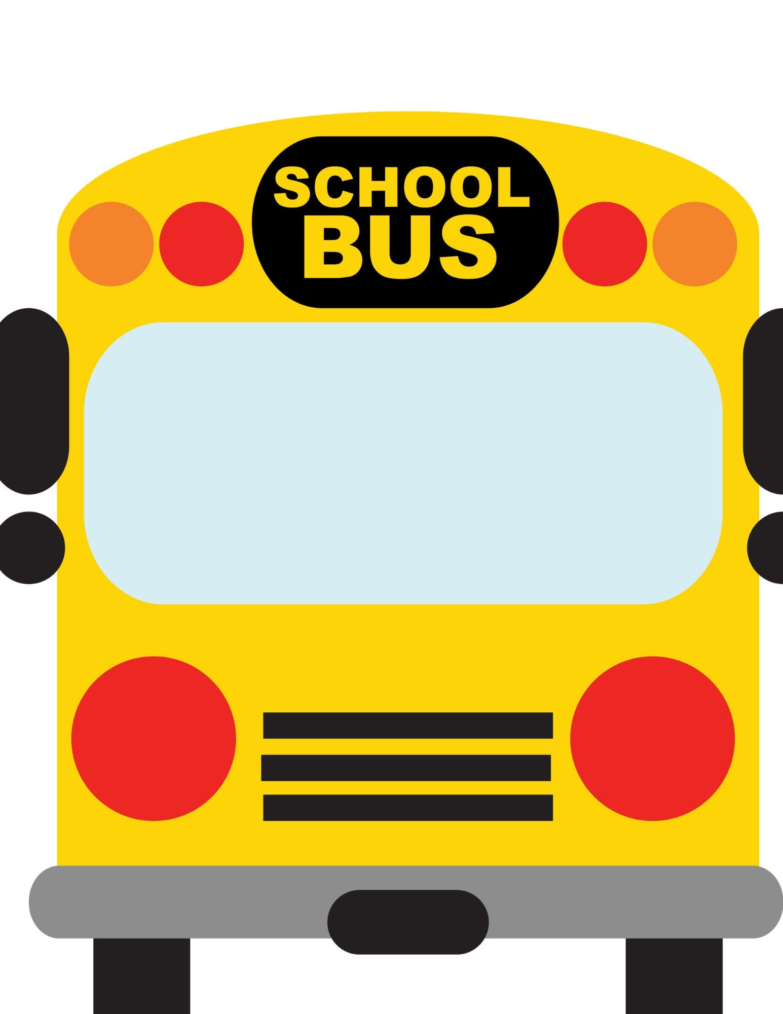 Back to School Bus Classroom Poster Teacher Sign Substitute Information ...