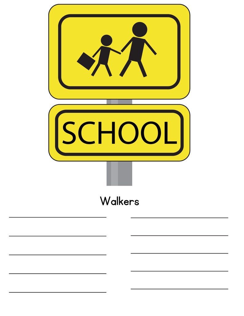 Ways We Get to School Classroom Signs - Etsy