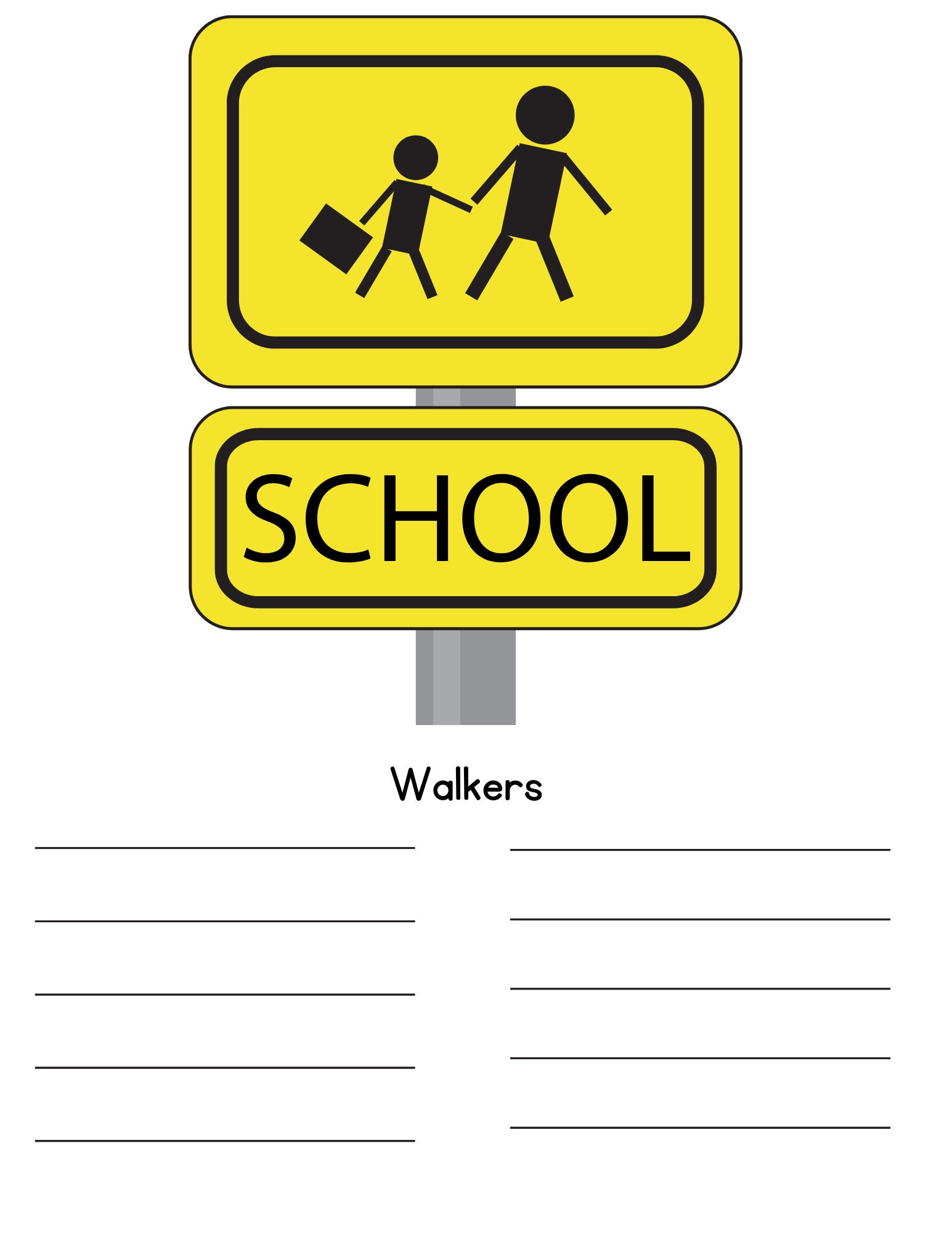 Ways We Get to School Classroom Signs - Etsy