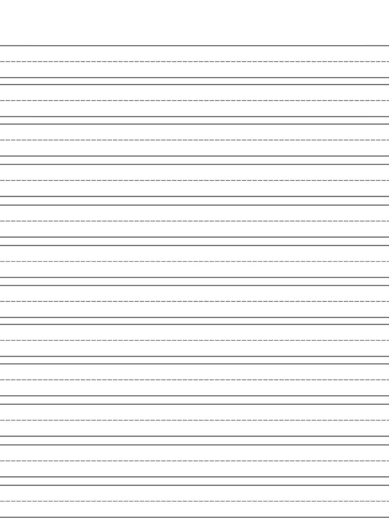 Elementary Writing Paper - Etsy