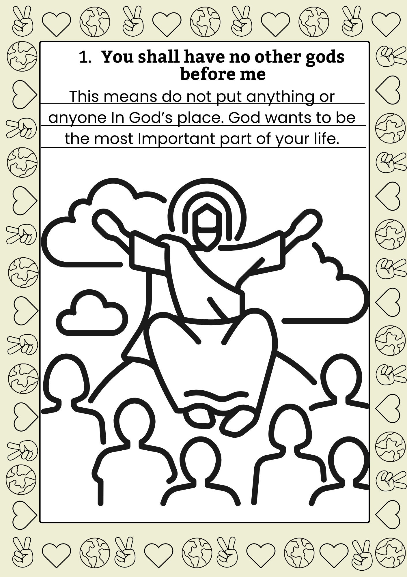 Ten Commandments for Kids Coloring and Reflection Book - Etsy