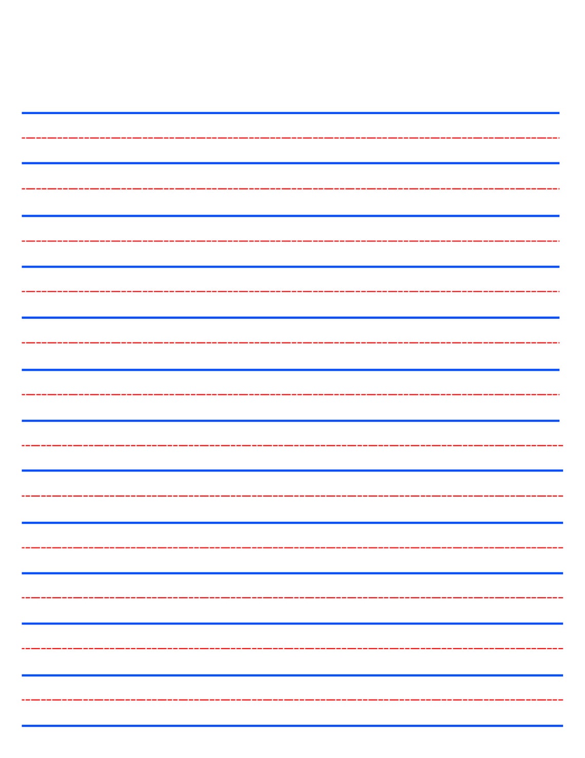 Primary Writing Paper With Dotted Lines - Etsy
