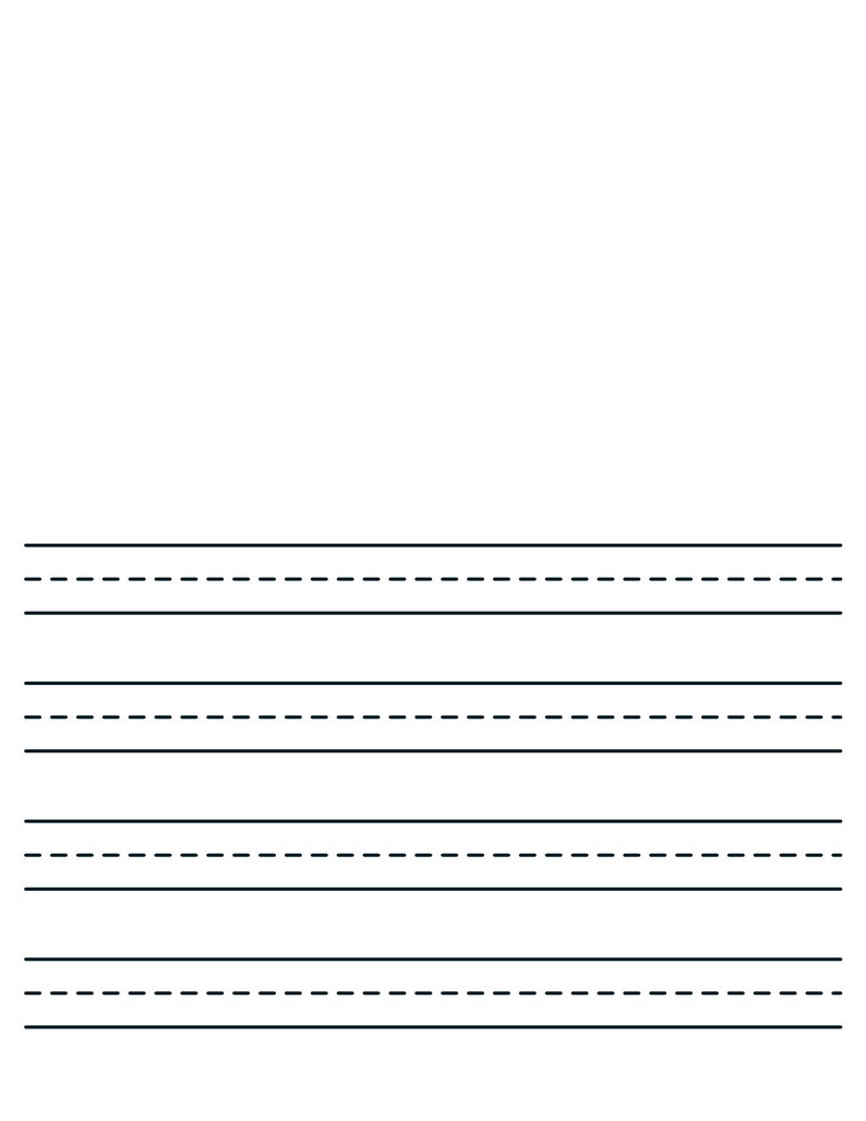 Handwriting Practice Paper for Kids-dotted Lines for Early Writers - Etsy