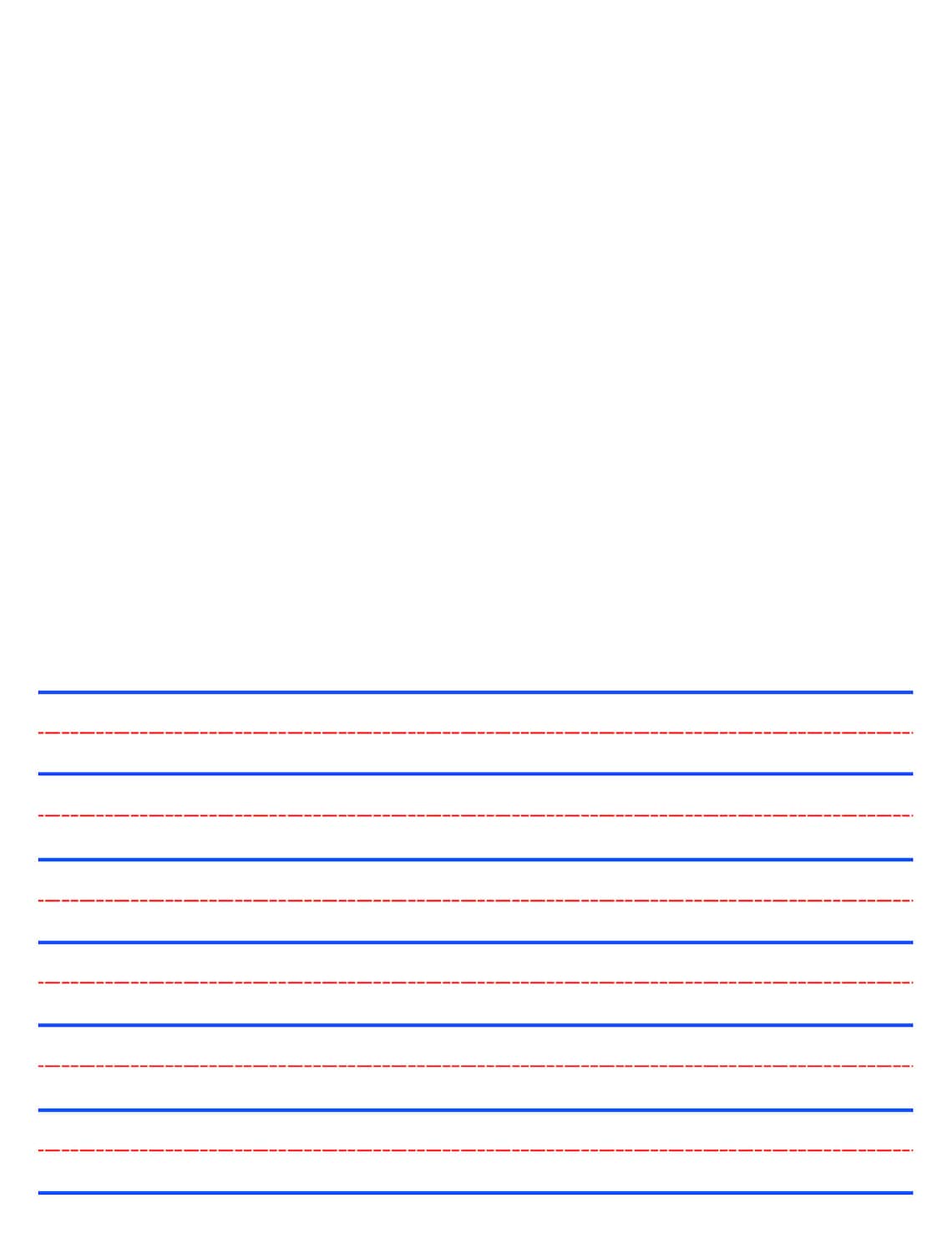 Dotted Line Elementary Writing Paper - Etsy