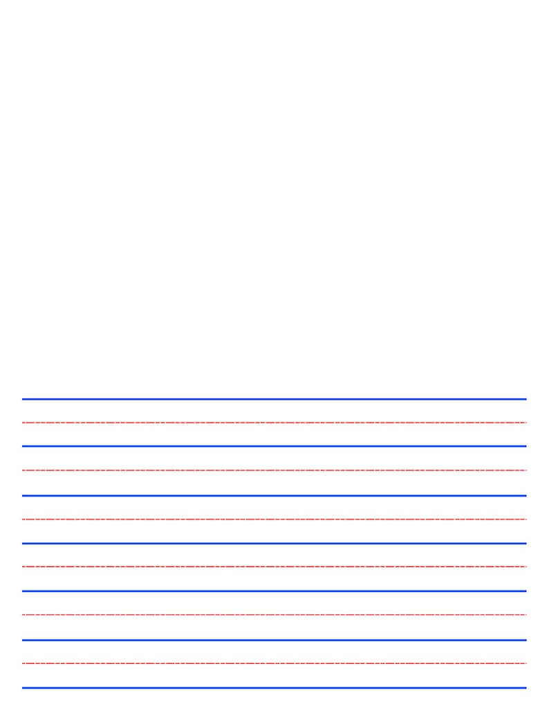 Dotted Line Elementary Writing Paper - Etsy