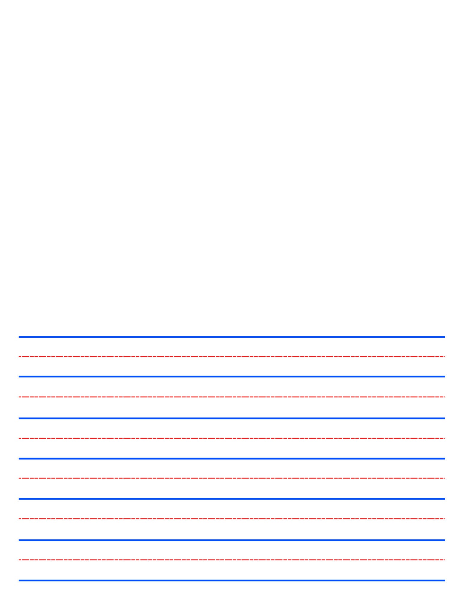 Dotted Line Elementary Writing Paper - Etsy