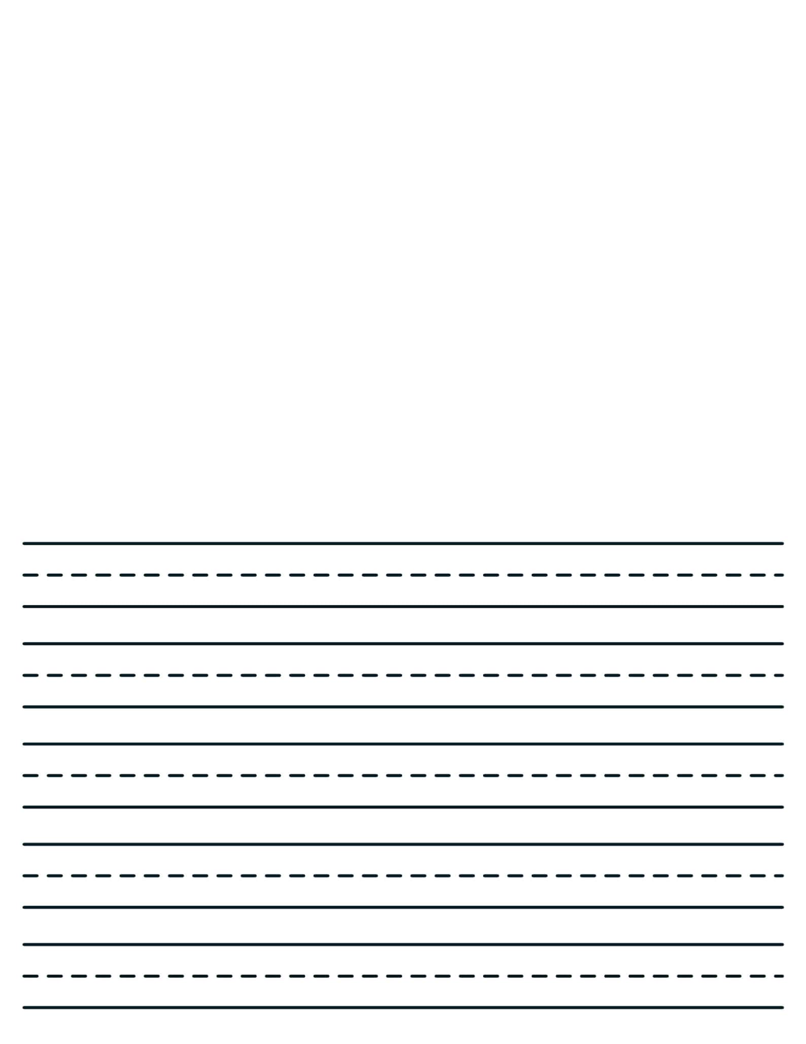 Handwriting Practice Paper for Kids-dotted Lines for Early Writers - Etsy