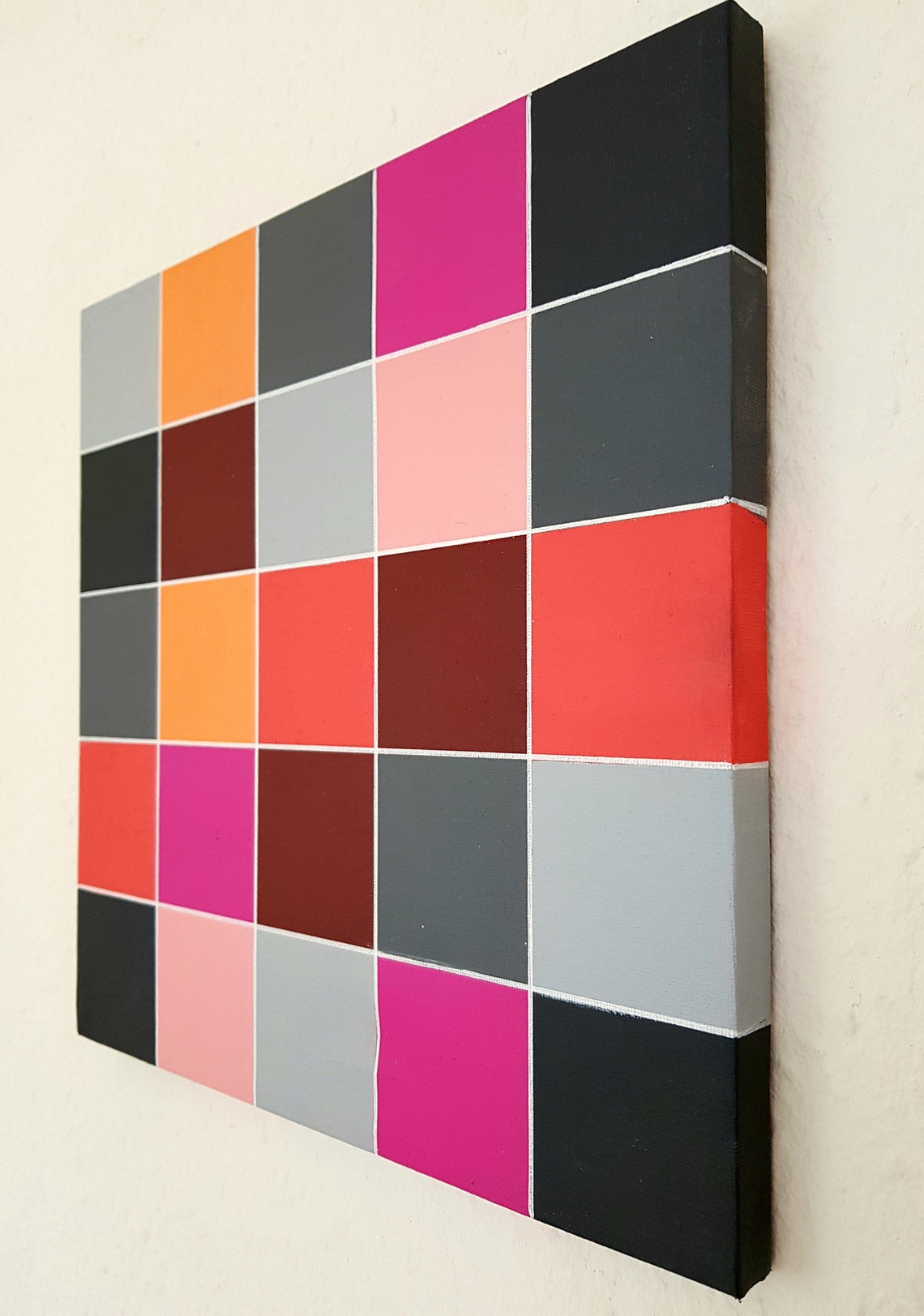 Acrylpainting, Hard Edge, Geometric Abstraction, Colorfield, Midcentury ...