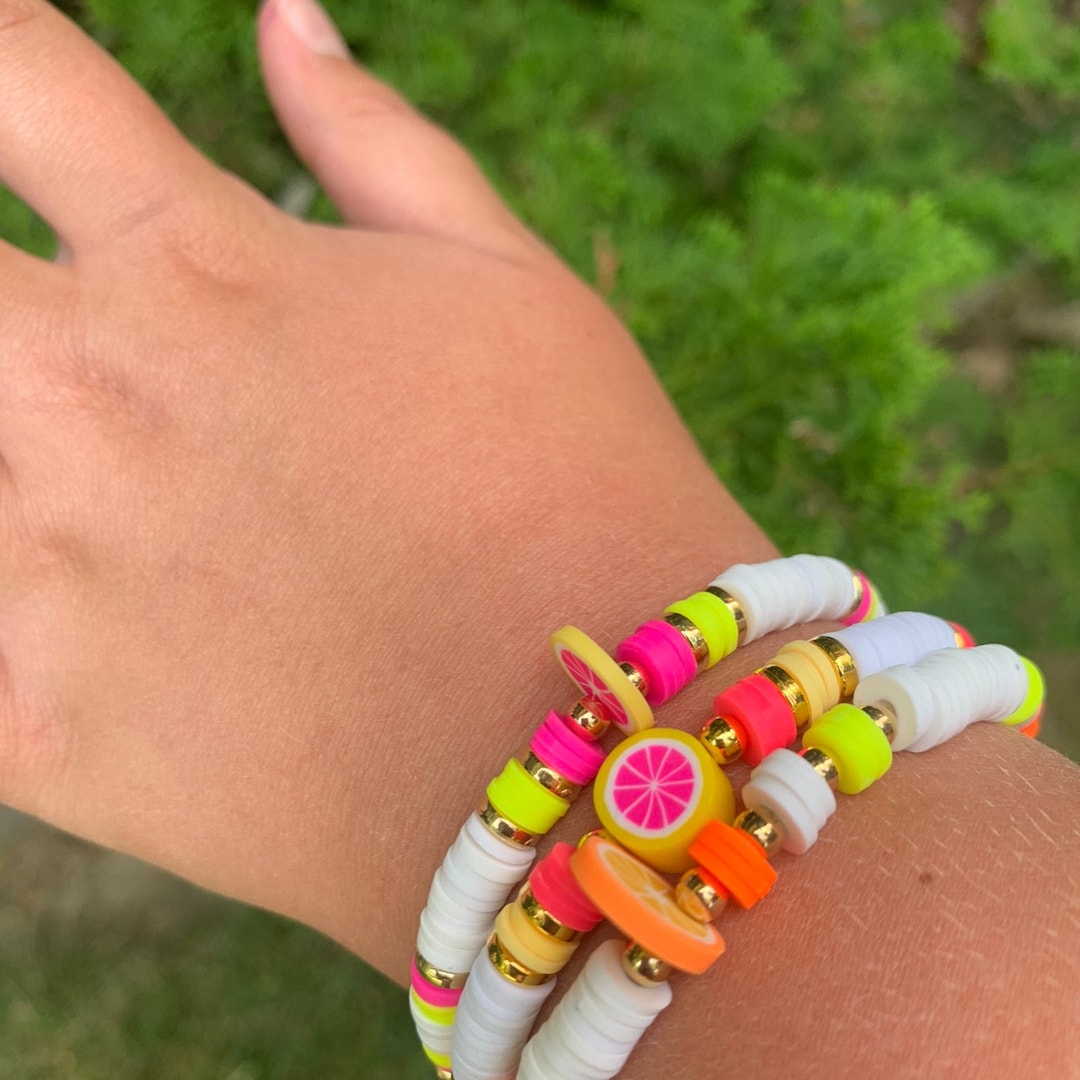 Fruit Bead Bracelet 3 Pack - Etsy