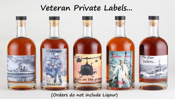 Veteran Bottle Labels - Etsy