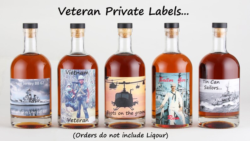Veteran Bottle Labels - Etsy
