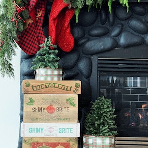 Shiny Brite Crate, Vintage Inspired Shiny Brite Crate, Christmas Gift ...
