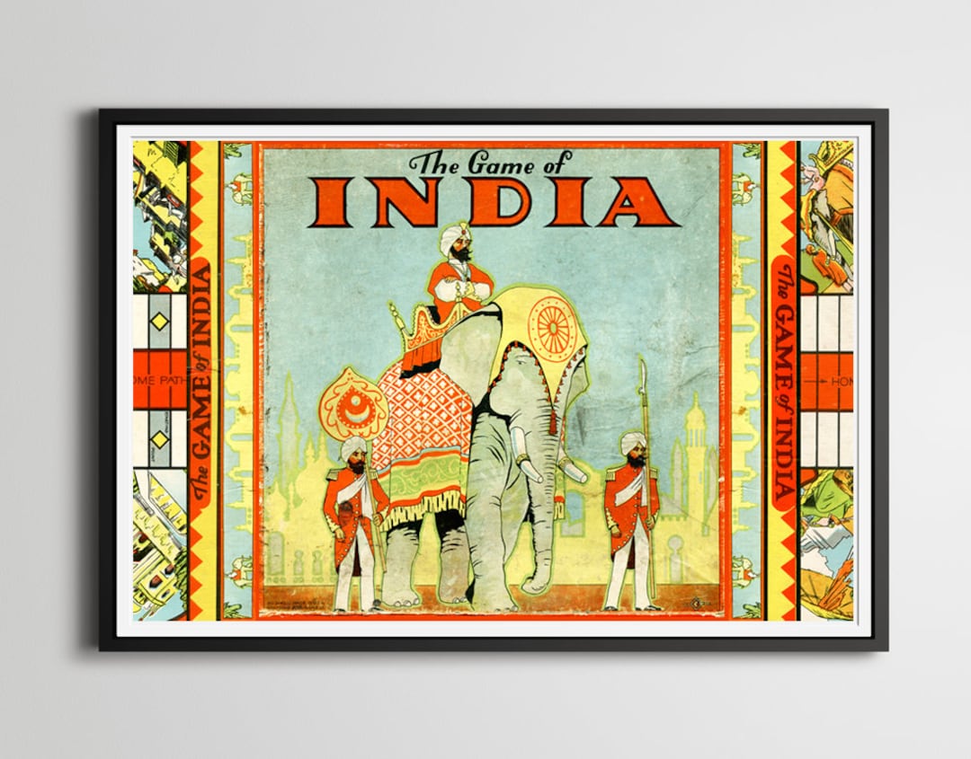 1930 Game of India Parcheesi Board Game POSTER! - 24x36 or Smaller ...