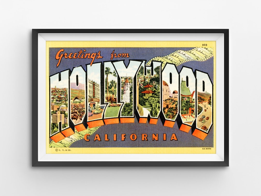 Vintage Hollywood POSTER! (up to Full-size 24" X 36") - Large Letter ...