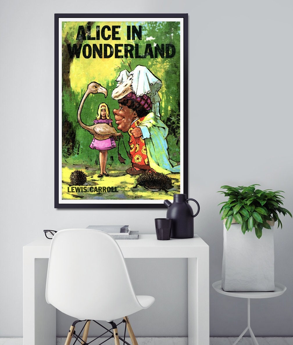 Alice in Wonderland 1966 Book Cover POSTER up to - Etsy