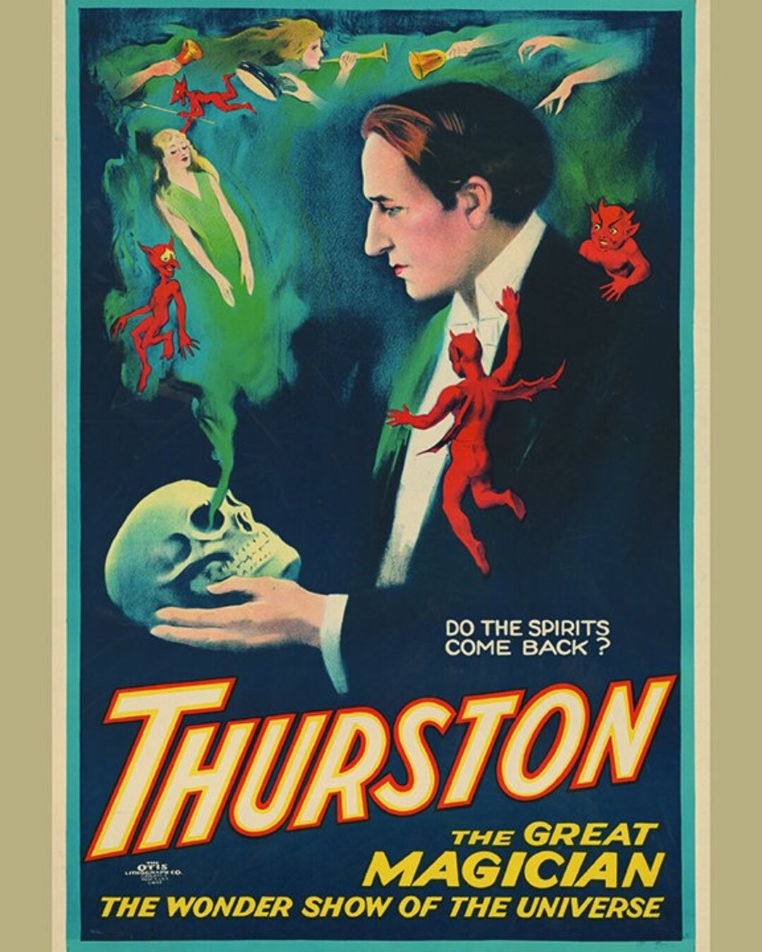 1915 Magician POSTER! - High Resolution Digital Download - Print at ...