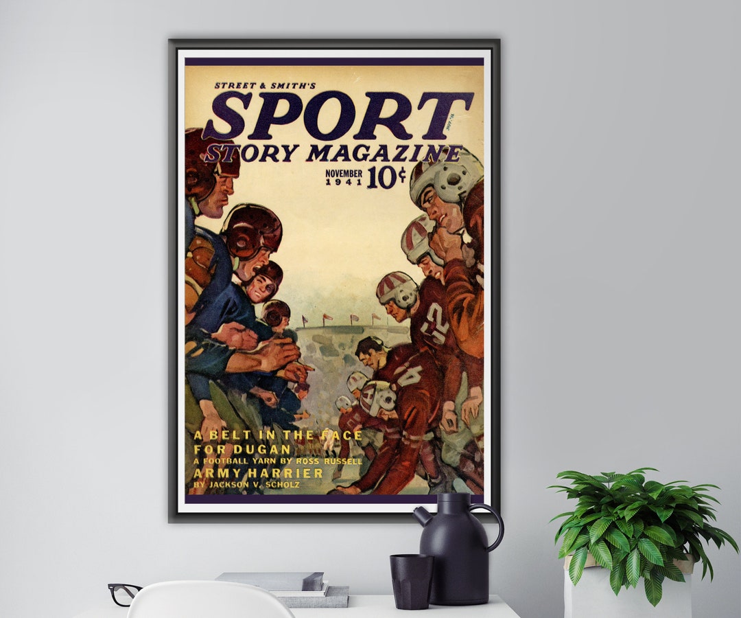 1941 Sports Magazine Football POSTER! (up to 24" X 36") - Vintage ...