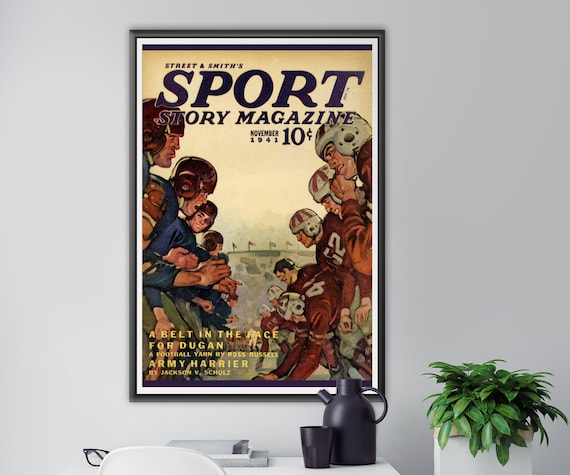 1941 Sports Magazine Football POSTER up to 24 X - Etsy