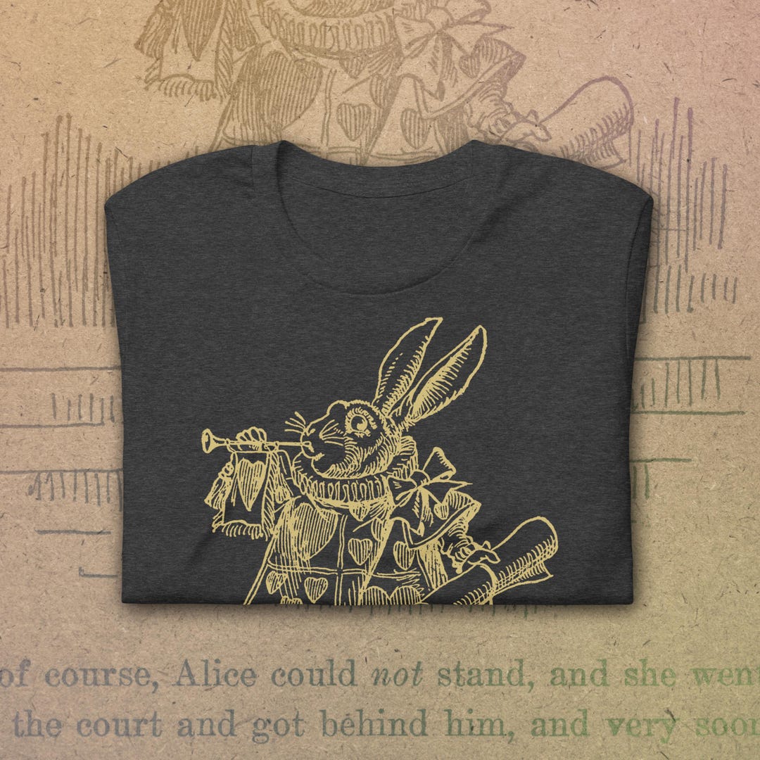 The White Rabbit T-shirt - Alice in Wonderland - John Tenniel - Art ...